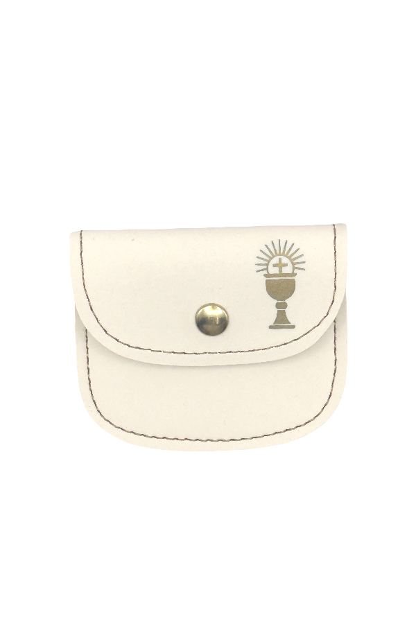 First Communion White Rosary Case – The Franciscan Store