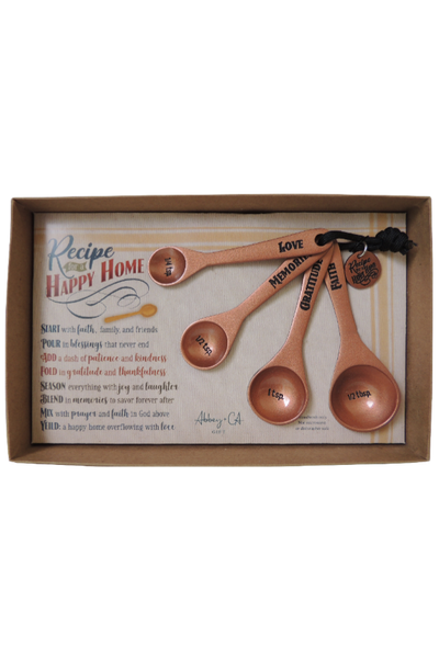 Recipe for a Happy Home Measuring Spoons – The Franciscan Store