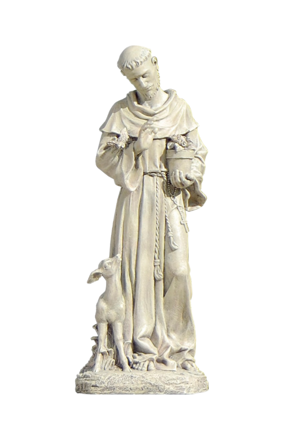 18" St. Francis with Fawn Garden Statue – The Franciscan Store