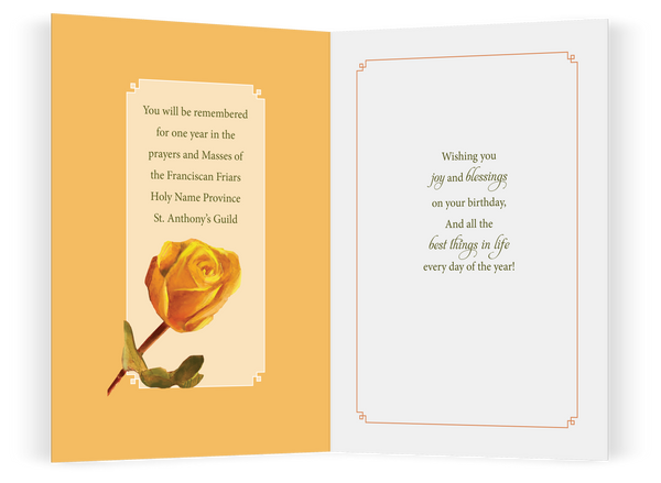Birthday Wishes Card – The Franciscan Store